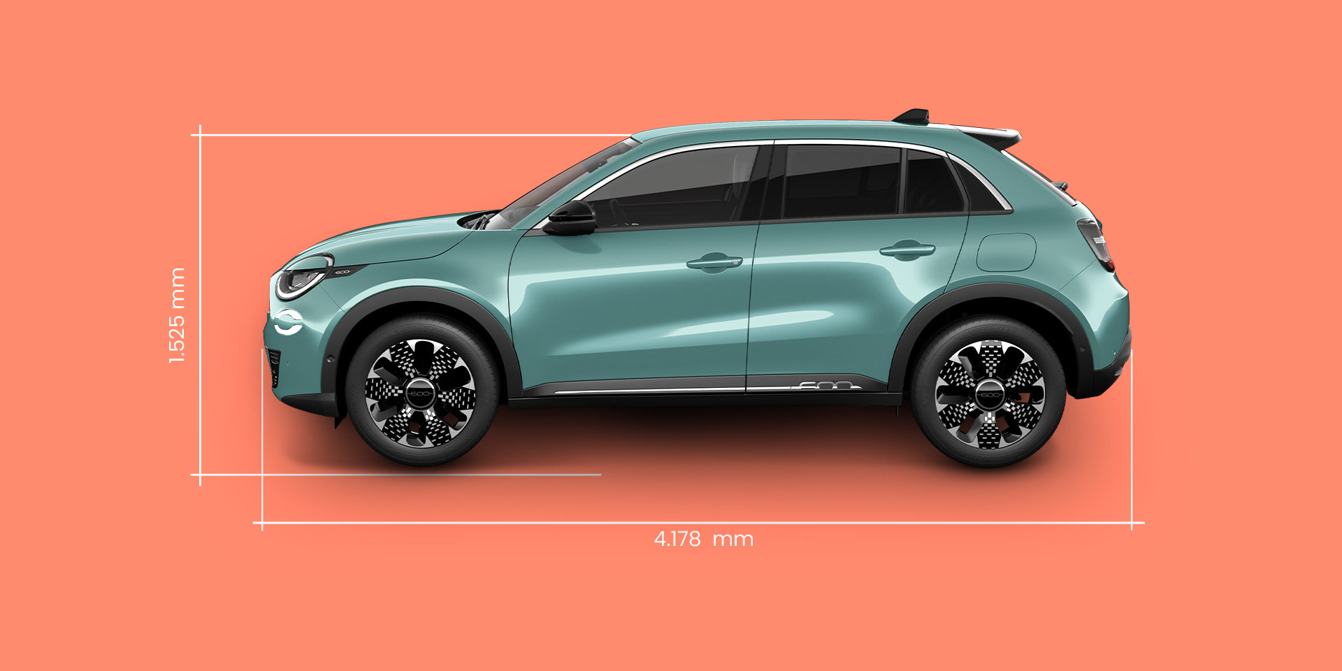 Fiat 600 Hybrid - Dimensioni e caratteristiche tecniche | Fiat IT